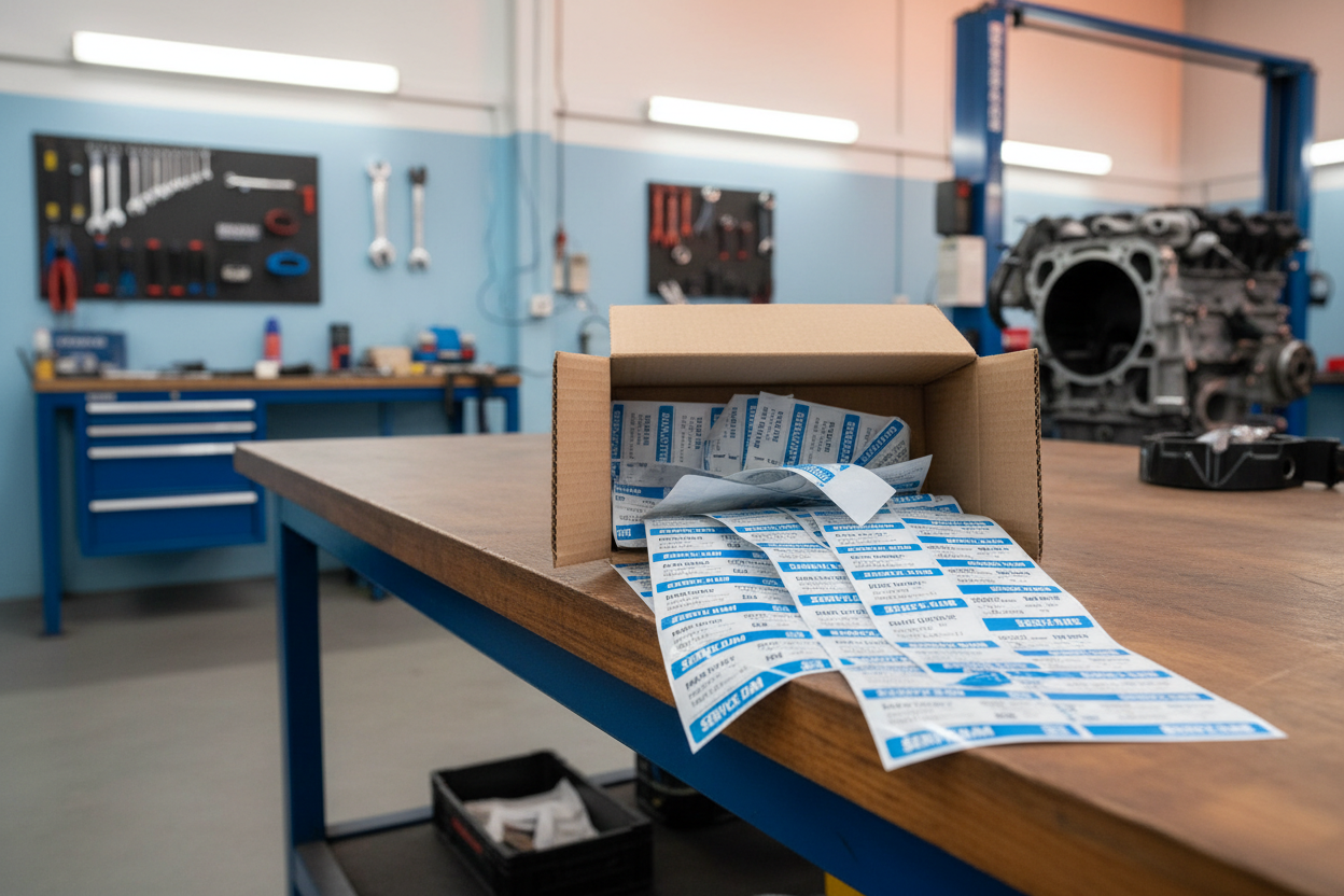 How Many Service Stickers Does a Workshop Use Per Month? | Australia ...