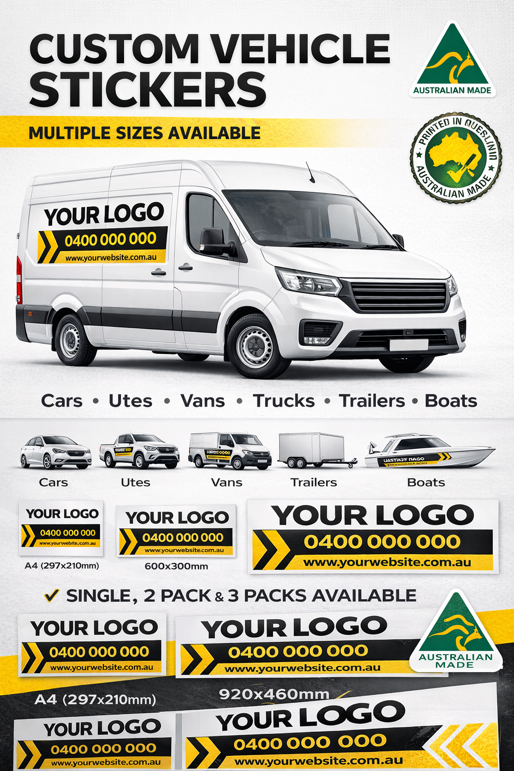 Custom Vehicle Stickers | Business & Fleet Branding Australia – Stick-Dat