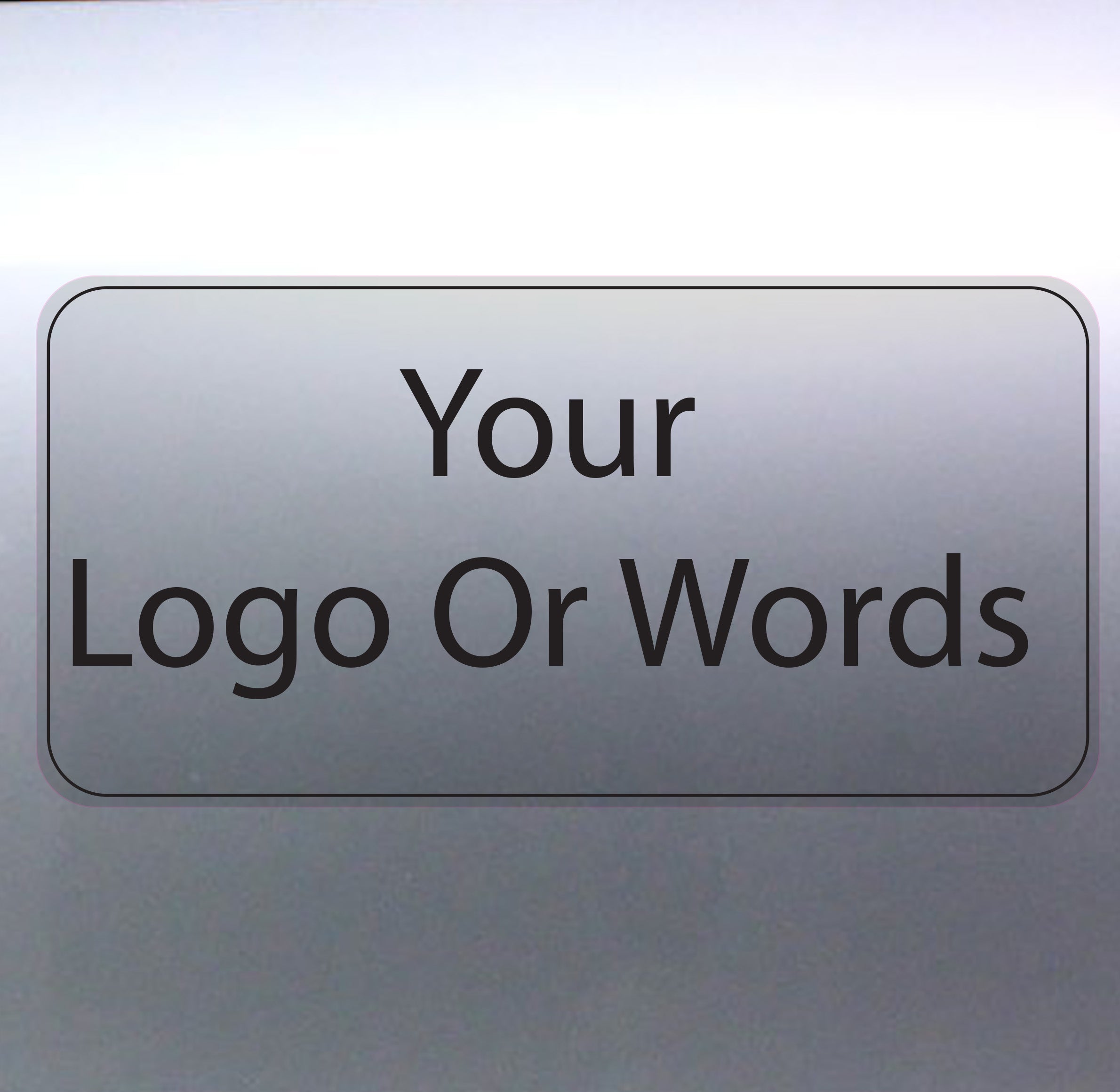 Versatile 15x75mm Clean Vinyl Sticker for Logos, Name Tags, and More ...