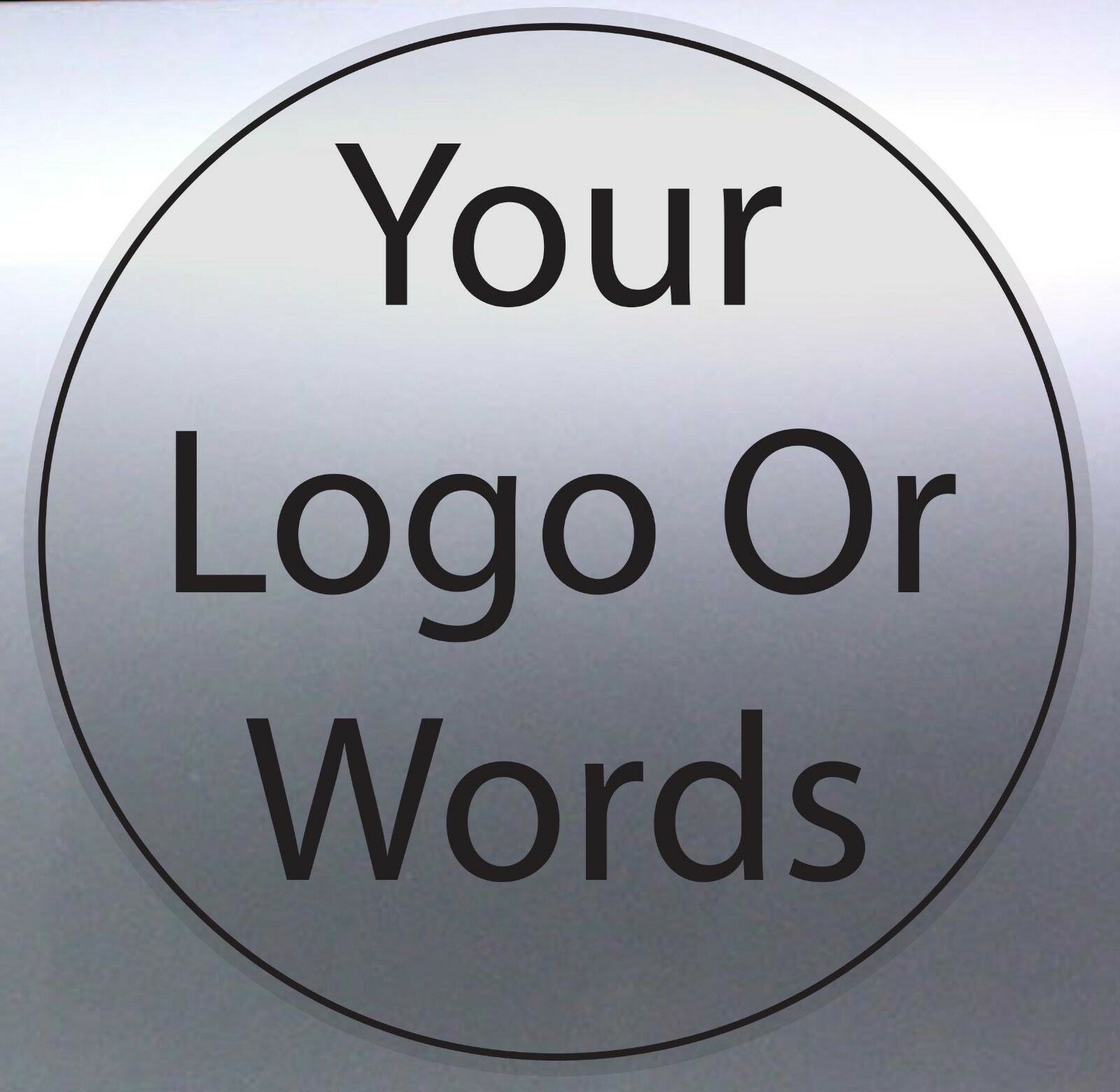 Custom Clear Circle sticker Custom Your Text Words – Stickdat