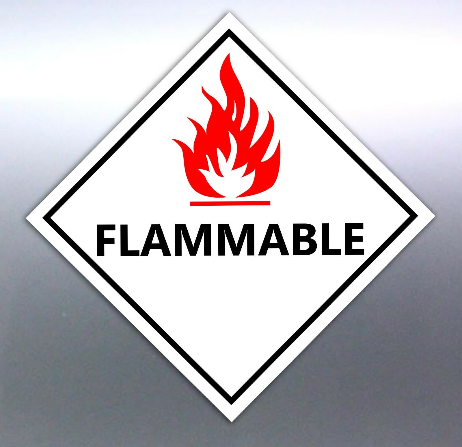 220 mm Flammable sticker Sign vinyl sticker HAZMAT label – Stickdat