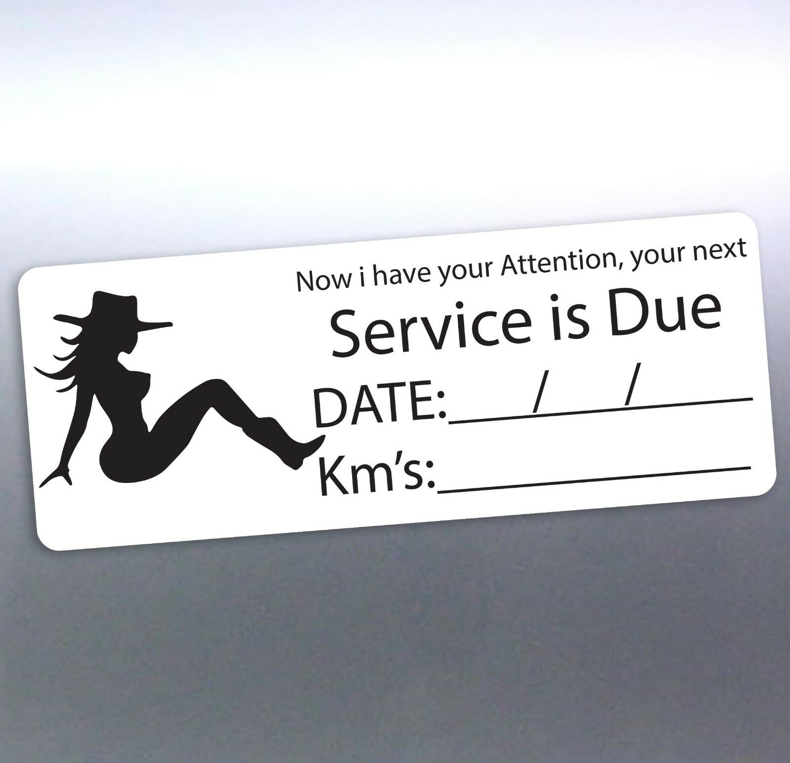 16 Next Service due stickers 65x25mm your attention decals – Stickdat