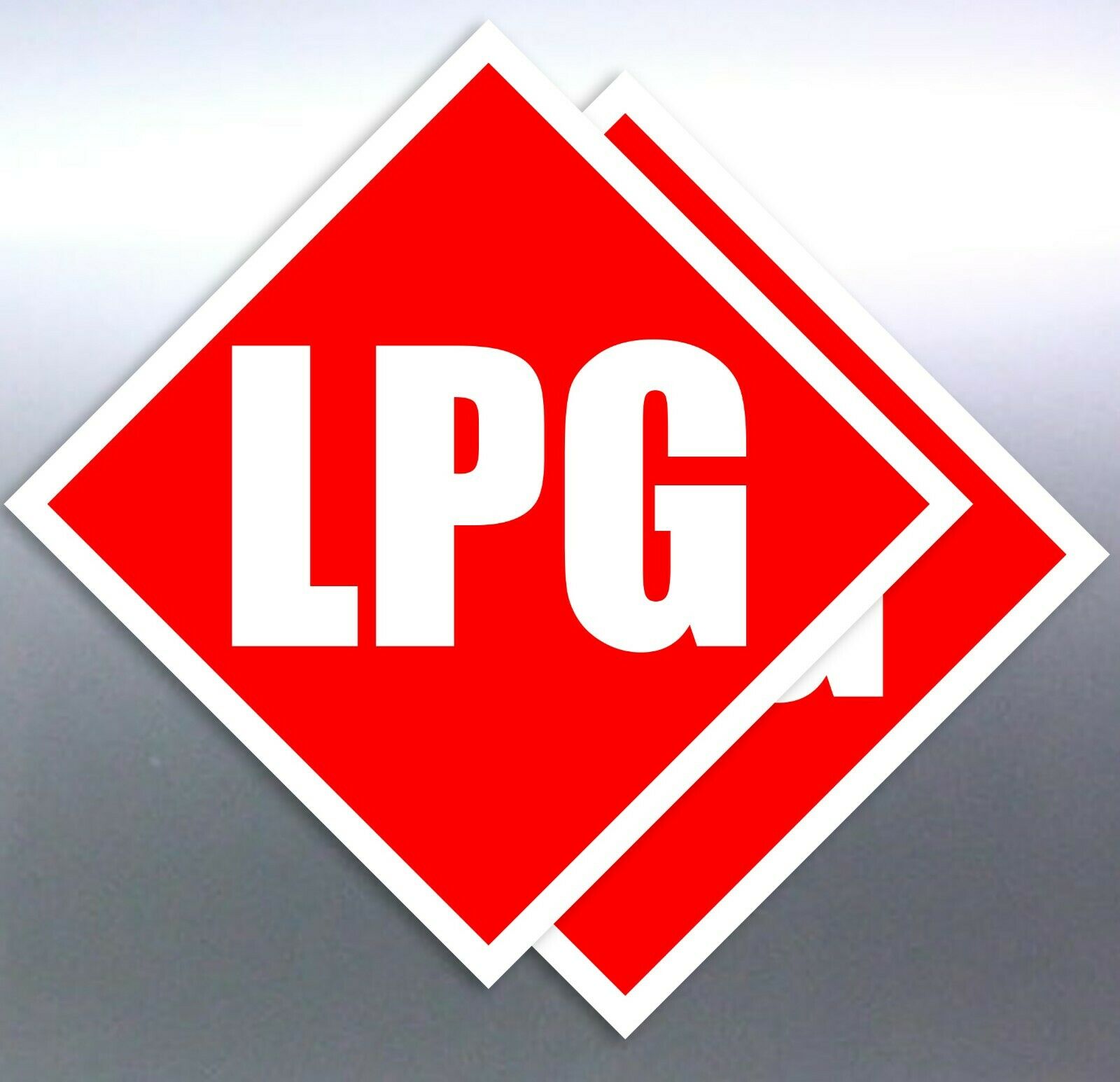 🔥 Urgent: 2 LPG Red Class Sign Stickers - Gas System Indicator | Stick ...