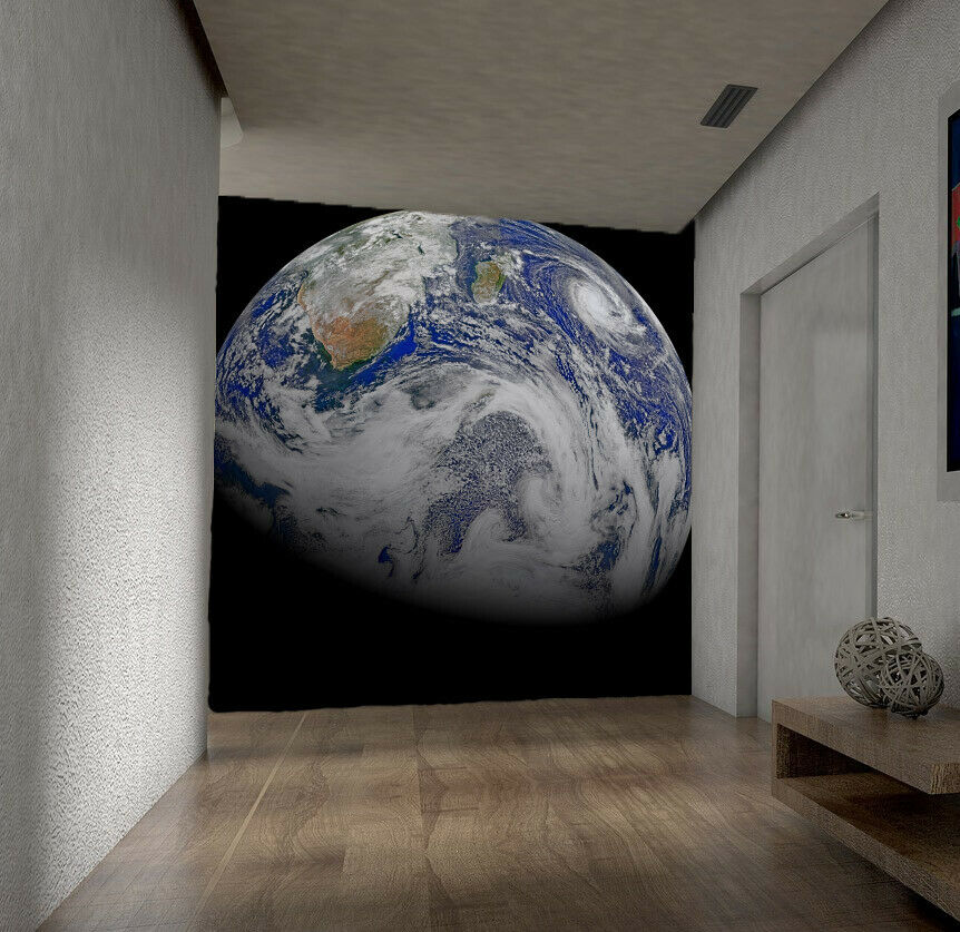 Earth Wallpaper mural vinyl material to suit custo – Stickdat