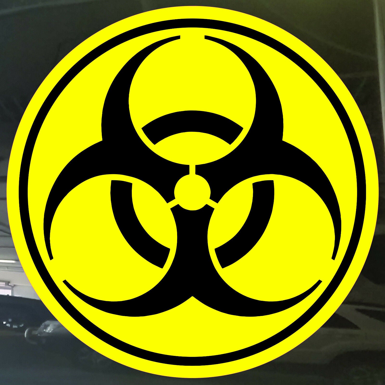 Hazard Bomb Toxic Circle Symbol Gas Sign Vinyl cut – Stick-Dat