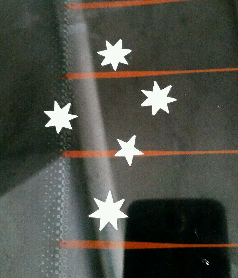 Large Vinyl cut Car sticker southern cross stars a – Stickdat