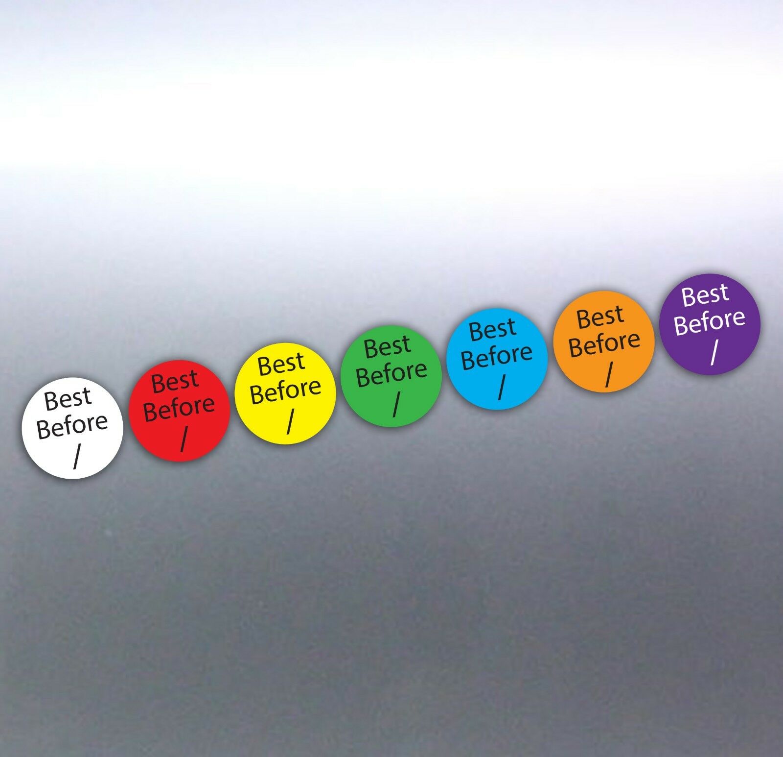 7 Best Before stickers at 15mm different colours d – Stickdat