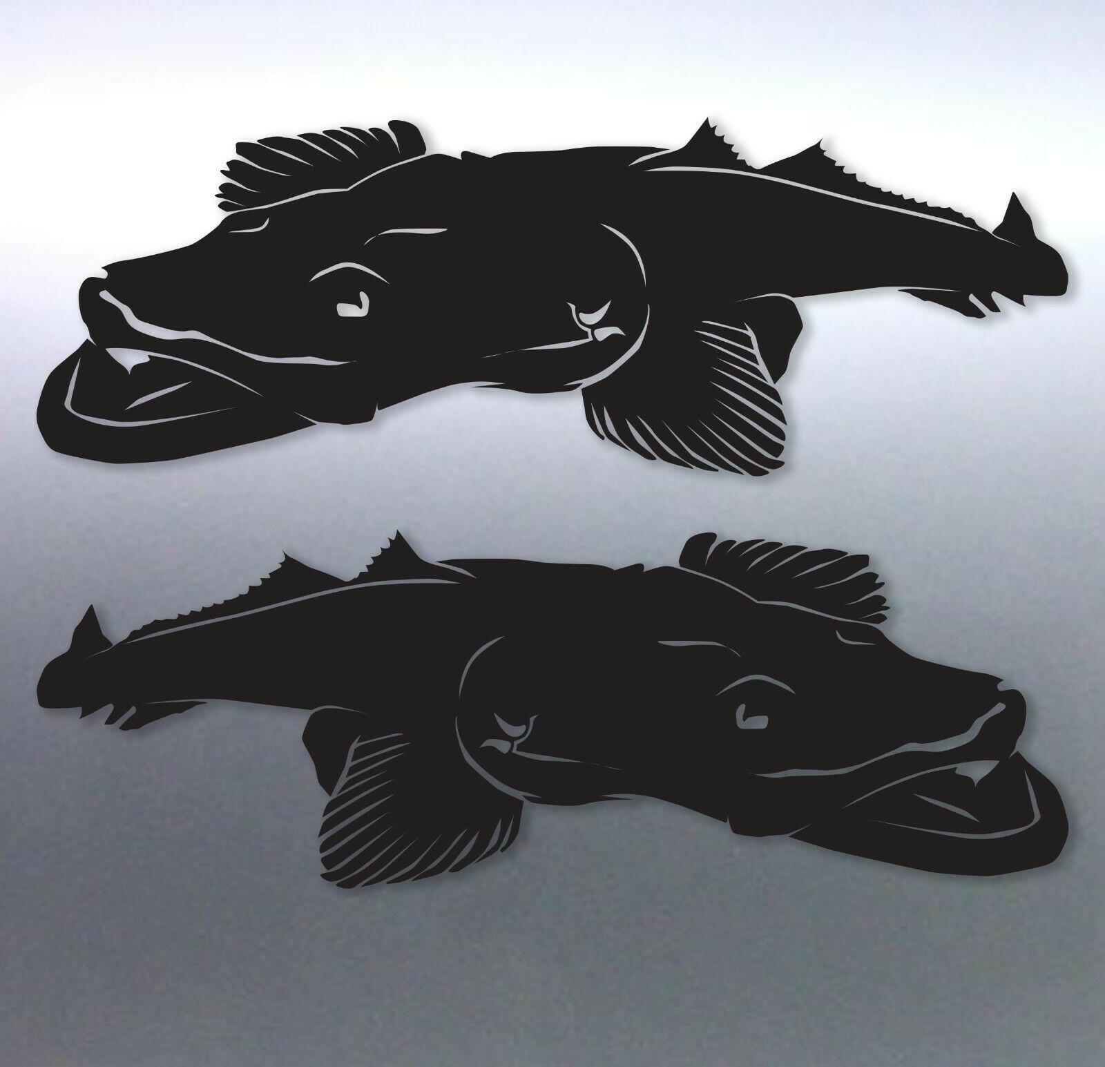 Mirrored pair of Flathead decals Vinyl cut Boat decal – Stickdat