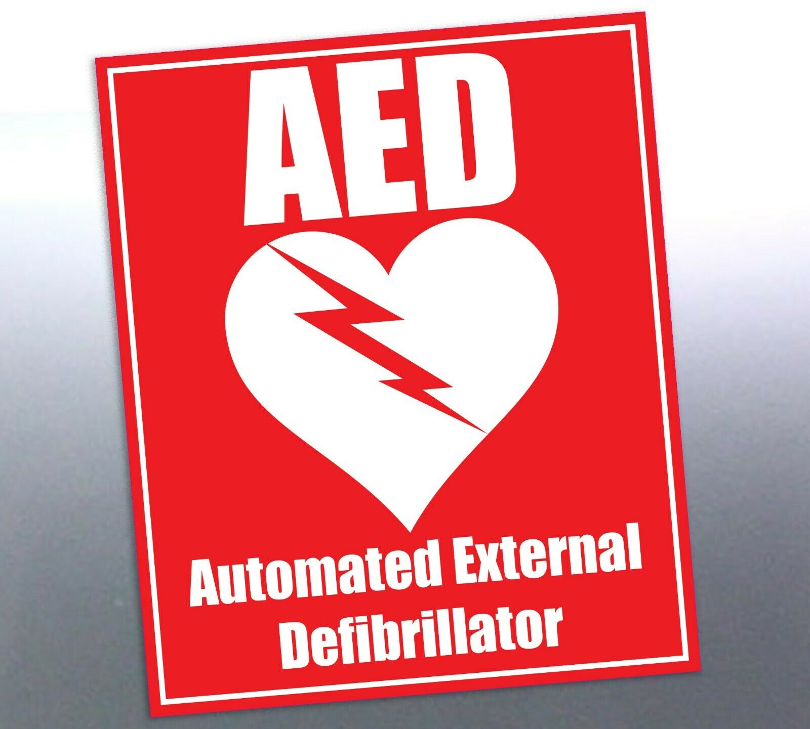4 AED Automated External Defibrillator Sign | Signage – Stickdat