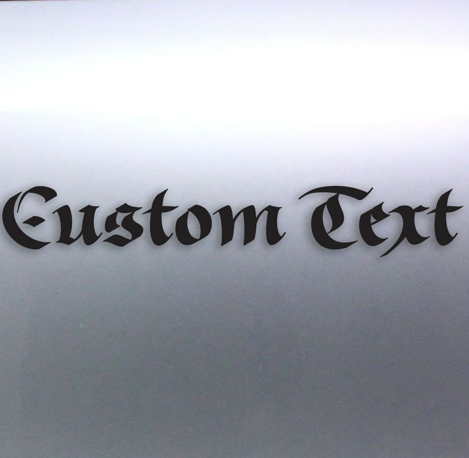 Custom text 500 x 150 mm vinyl cut sticker Gangsta – Stick-Dat