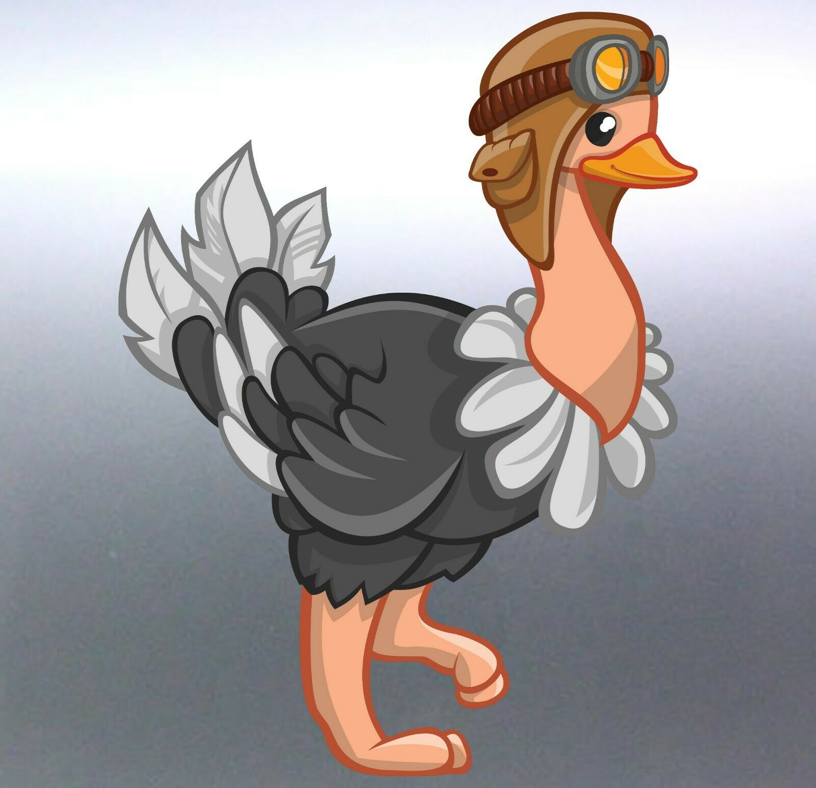Ostrich Sticker – Cute Cartoon Animal Decal | Brisbane, Australia ...