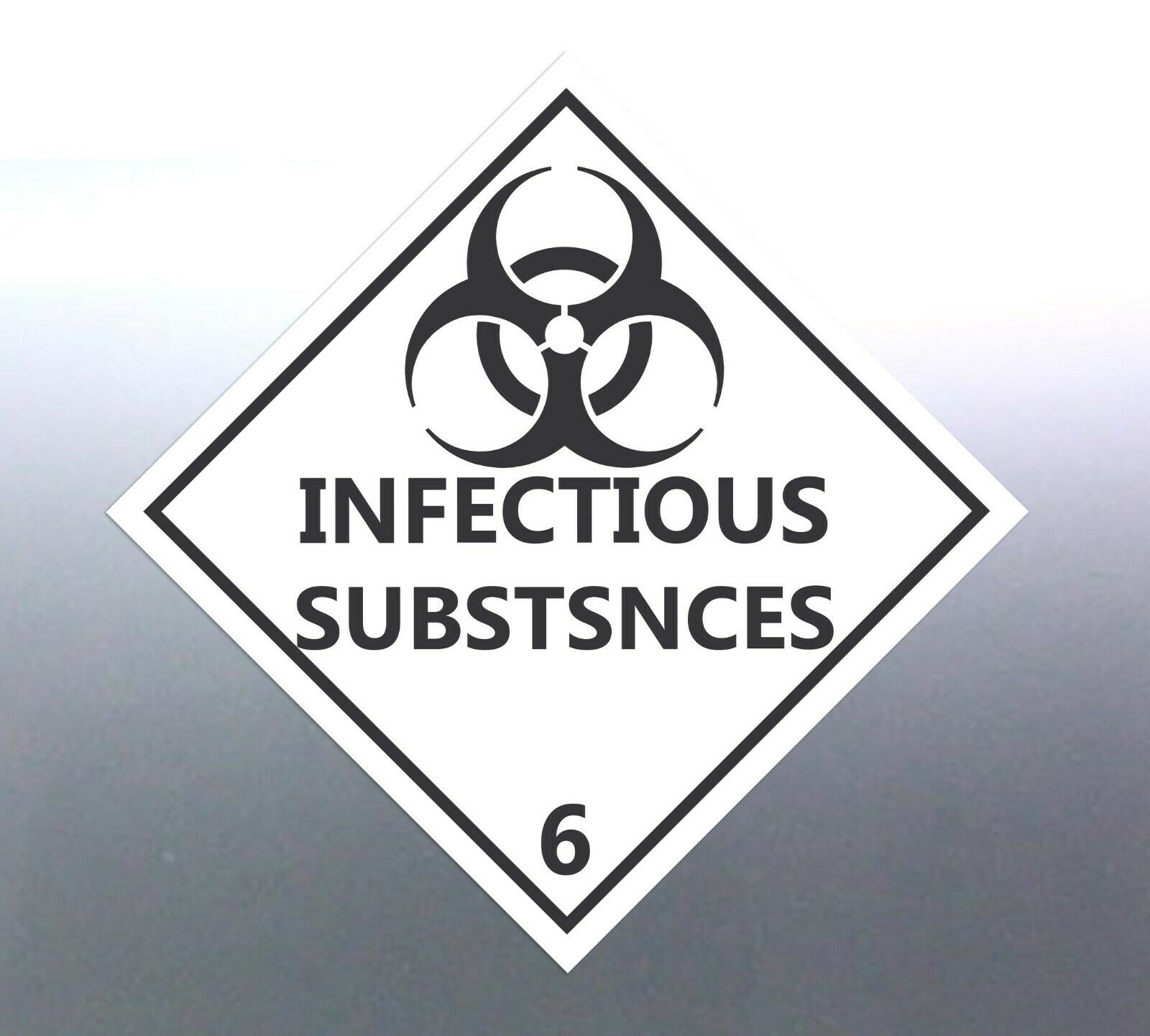 220 mm infectious substances 6 Decal Safety Materi – Stickdat