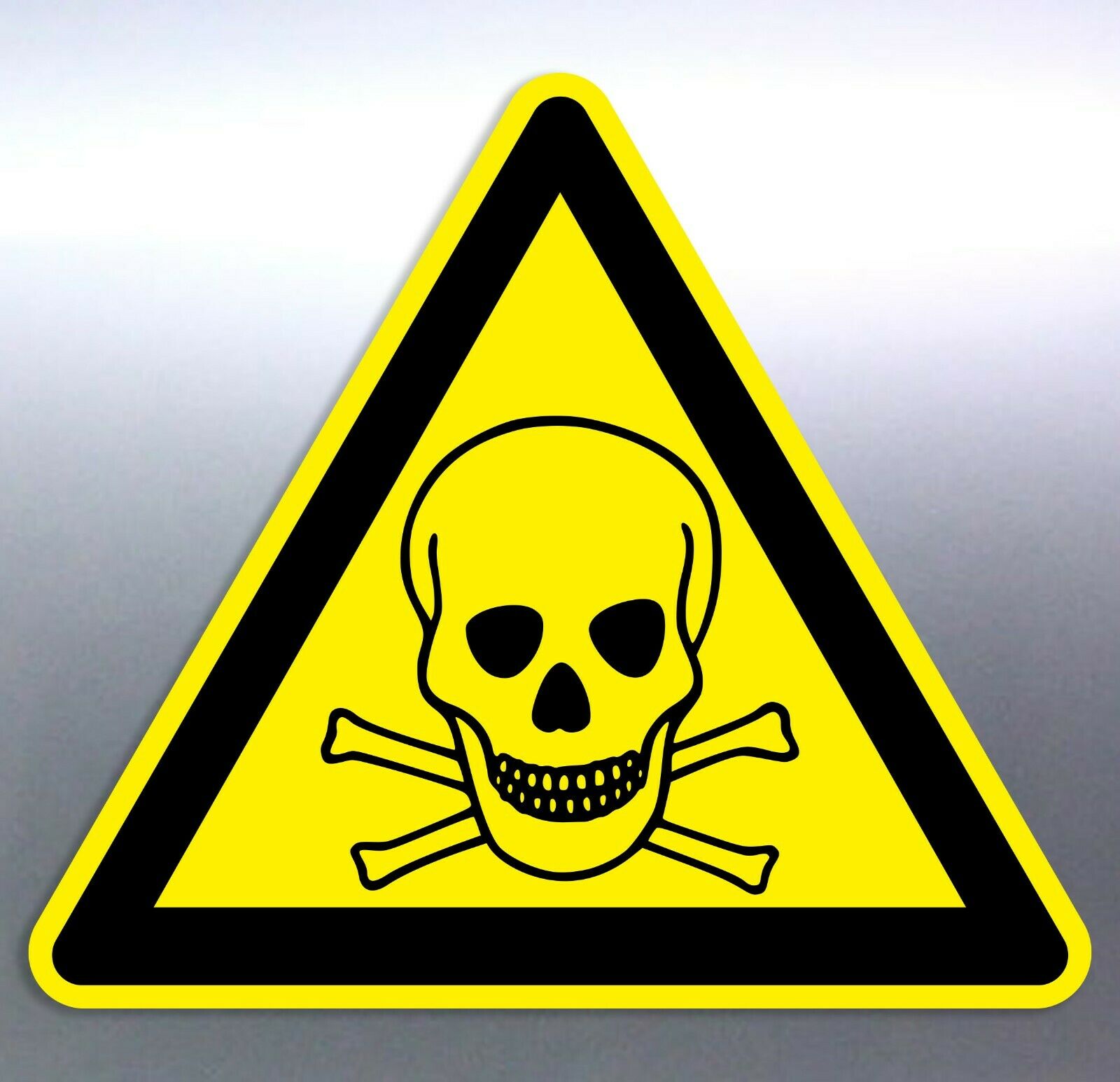 Hazard Skull Sticker Toxic Death Safety Sign 120 signage decal – Stickdat