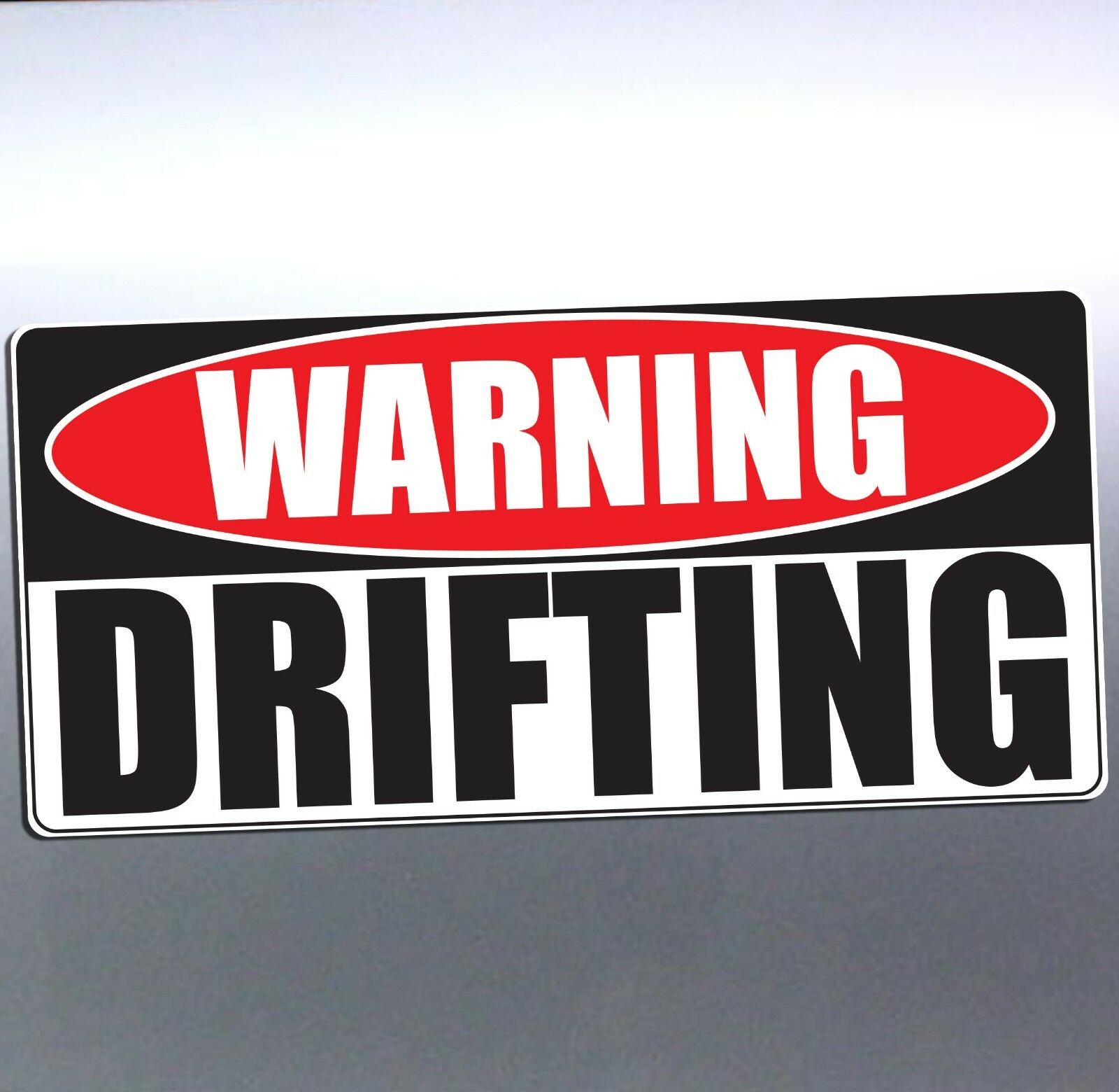 Warning DRIFTING funny Crazy car Vinyl Sticker 200 – Stickdat