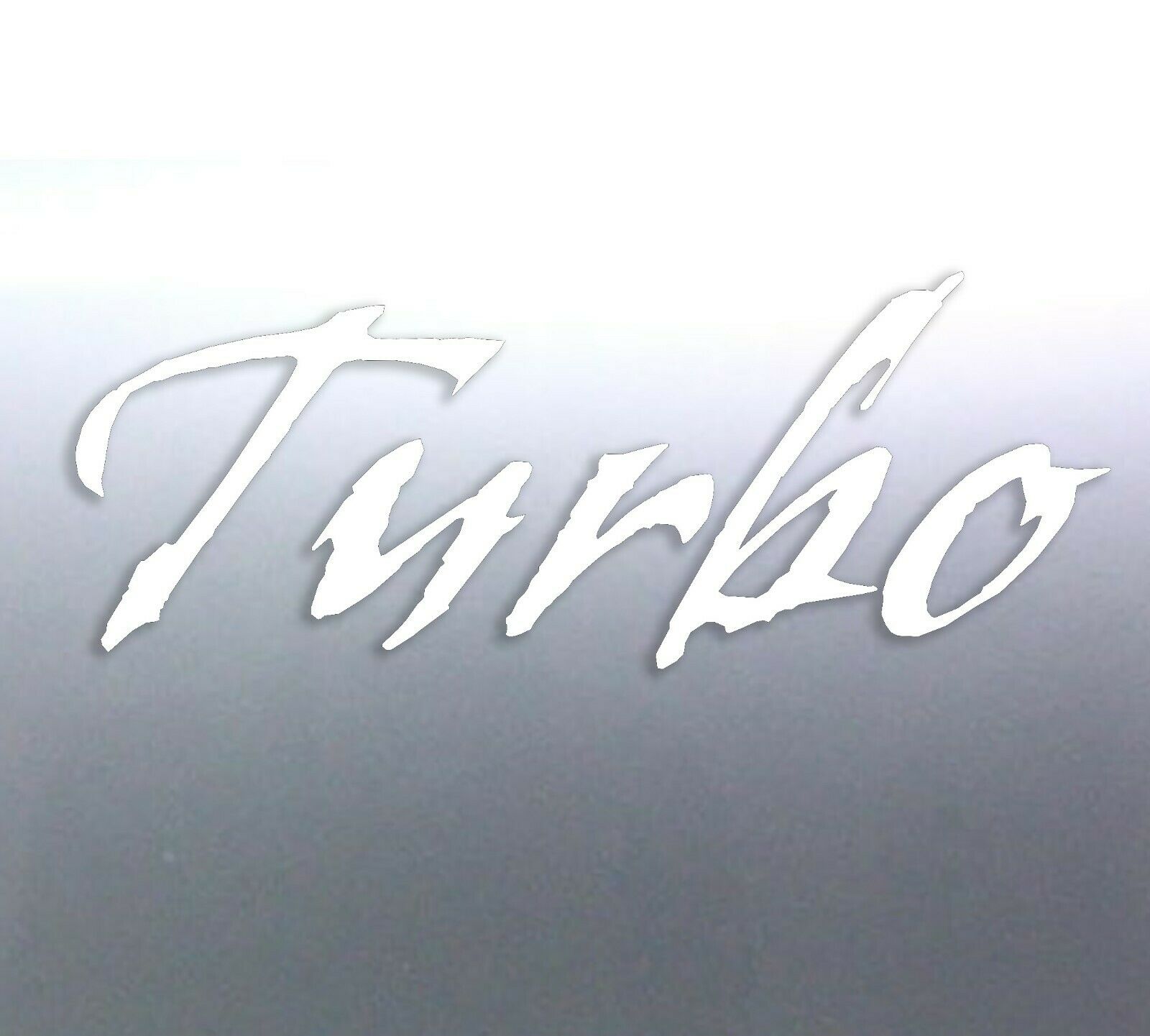 TURBO decal Stickers vinyl cut no background White – Stick-Dat
