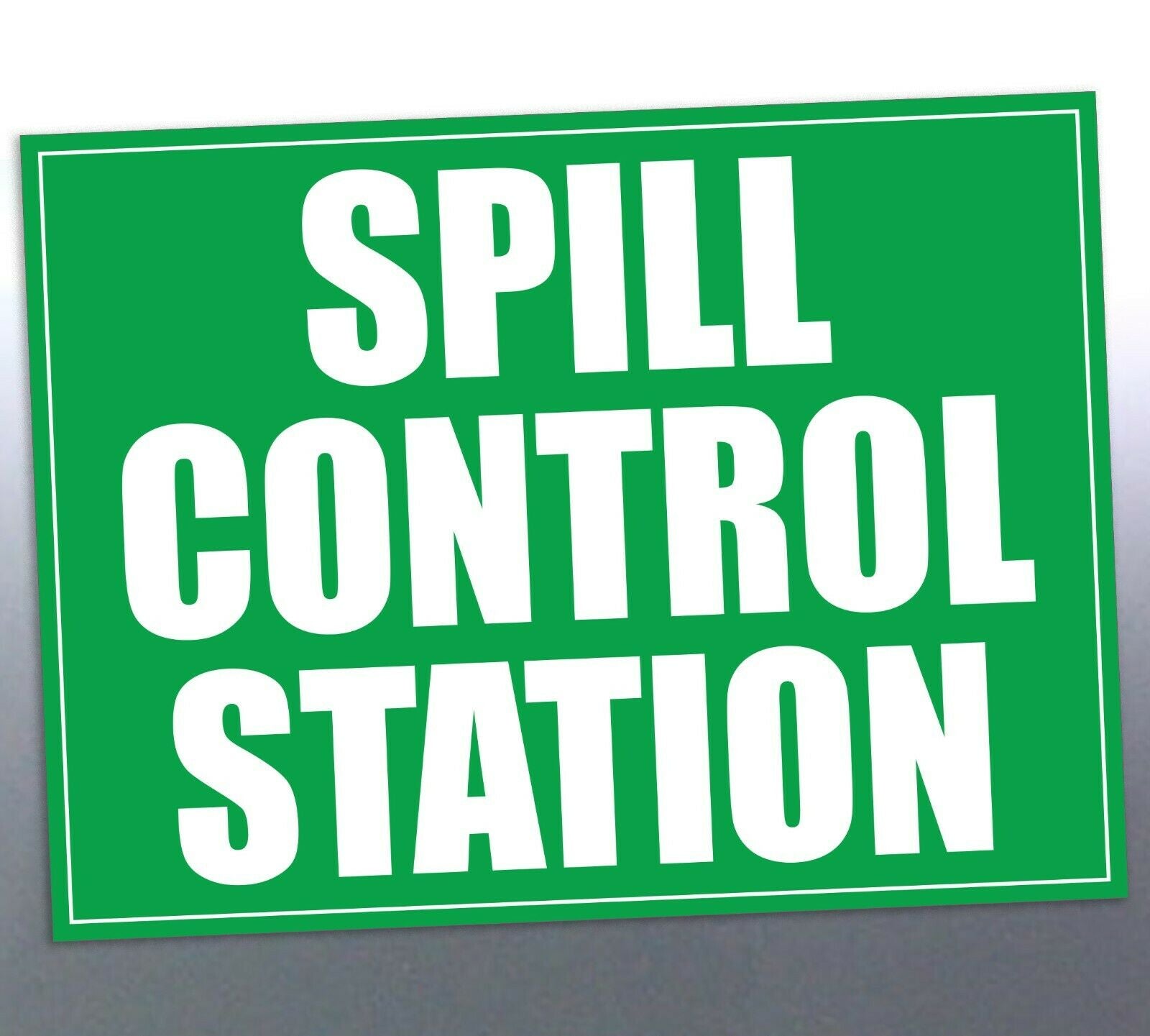 Spill control station sign 280x210mm car truck win – Stickdat