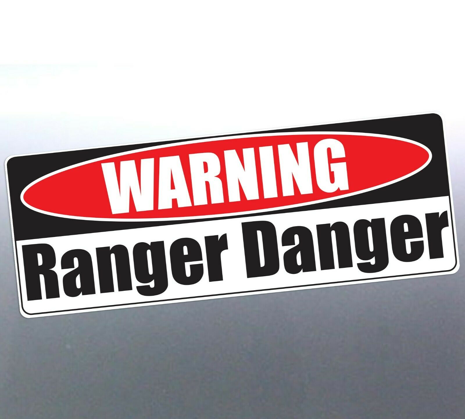Warning Ranger Danger Sticker – Outdoor Safety Vinyl Decal | Brisbane ...